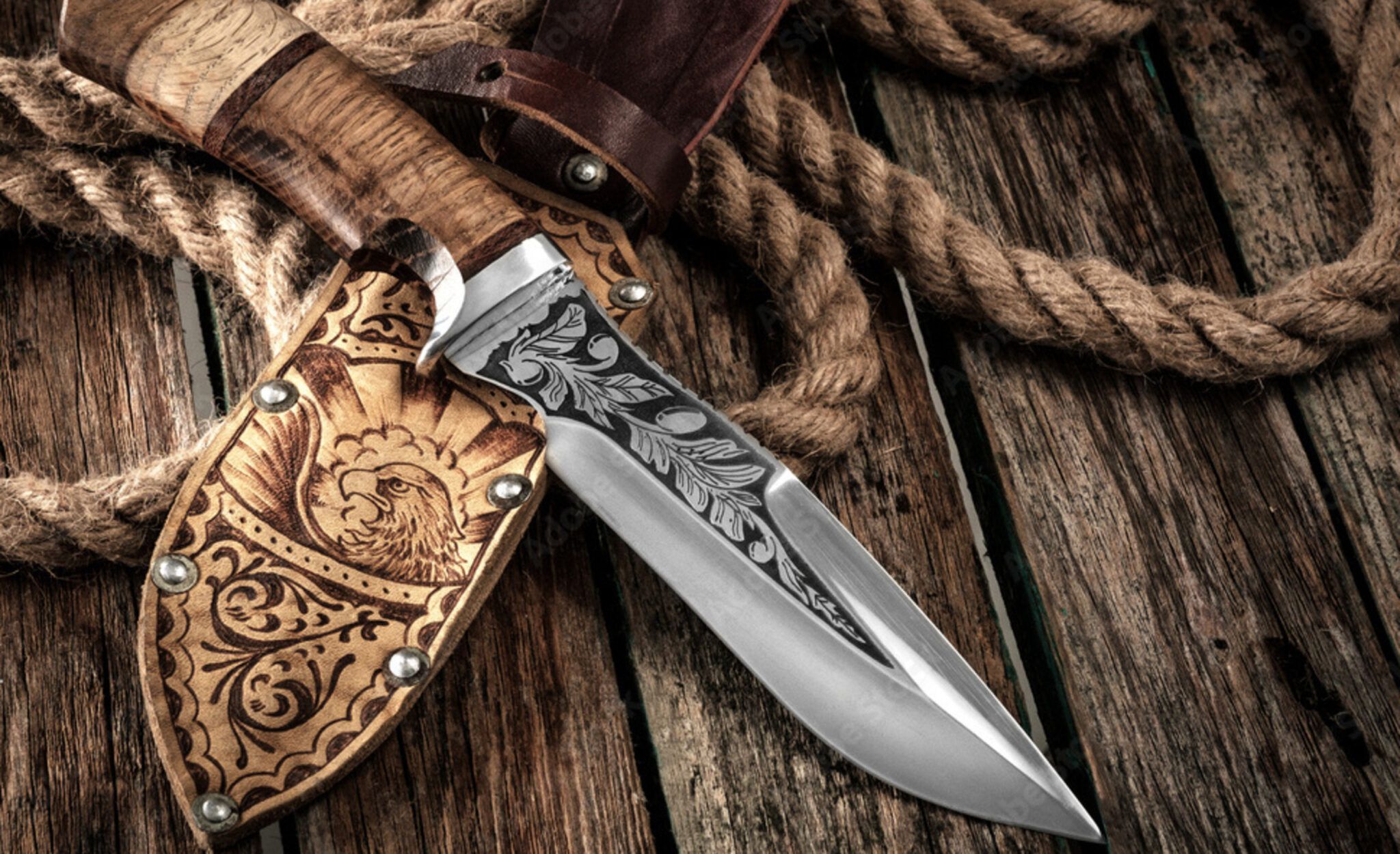 How To Make A Bowie Knife Sheath - The Survival Way